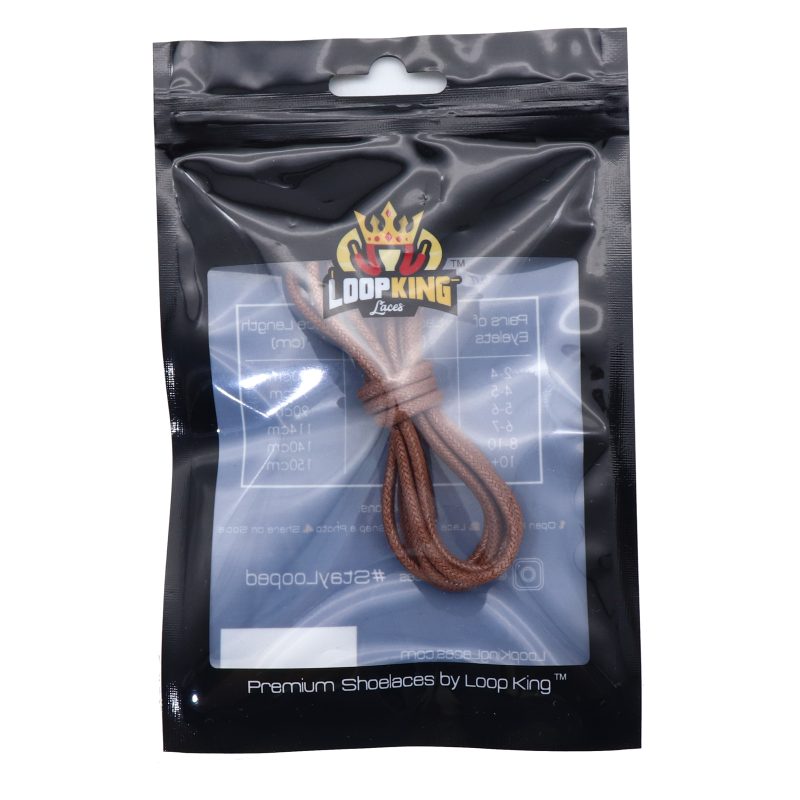 Dark Brown Thin Rope Shoelaces with Clear Tips - From Loop King