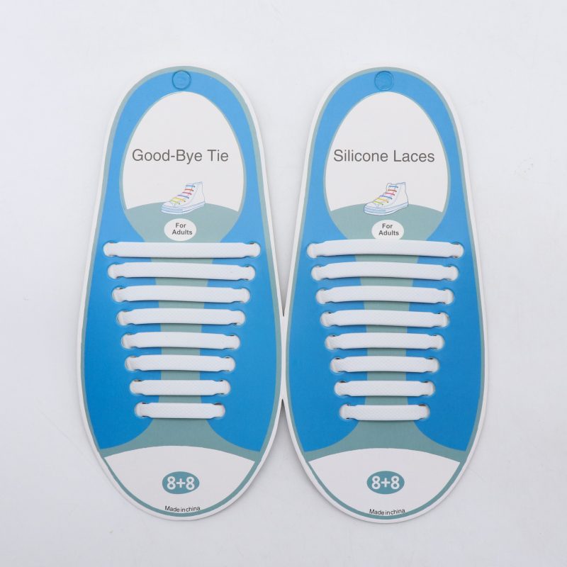 White Silicone Laces