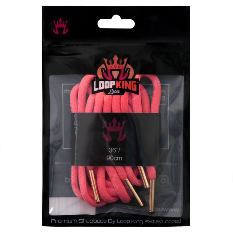 Shop Pink Shoe Laces by Loop King - Premium Made